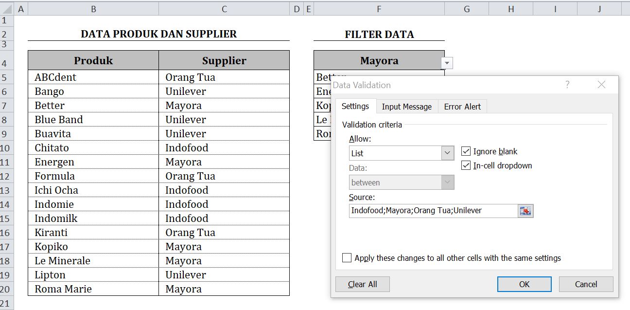 Cara Mudah Mengelompokkan Data Produk Berdasarkan Supplier di Excel ...