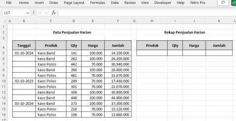 3 Langkah Membuat List Data Validation Excel untuk Rekap Data Penjualan | Depot Excel