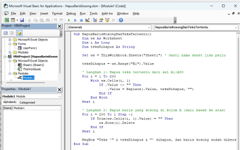 Solusi Praktis Menghapus Baris Kosong di Excel dan Menghapus Teks ...