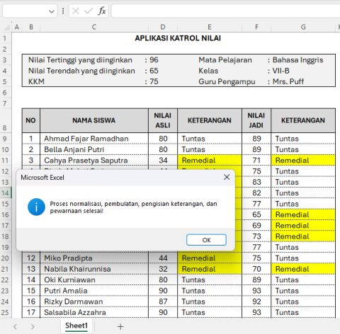 Cara Mudah Membuat Aplikasi Pengatrol Nilai Siswa Menggunakan VBA Excel | Depot Excel