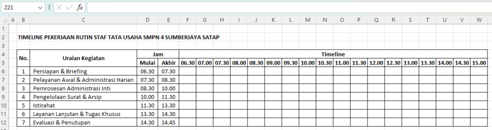 Cara Menandai Timeline Pekerjaan di Excel Otomatis dengan Conditional Formatting | Depot Excel