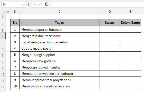 Cara Membuat Simbol Ceklis di Excel untuk Checklist Interaktif Otomatis ...