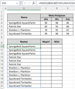 Tips Rumus Excel Pengulangan Data: Cara Praktis Menyusun Nilai Siswa | Depot Excel