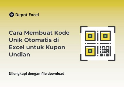 Cara Membuat Kode Unik Otomatis di Excel untuk Kupon Undian | Depot Excel